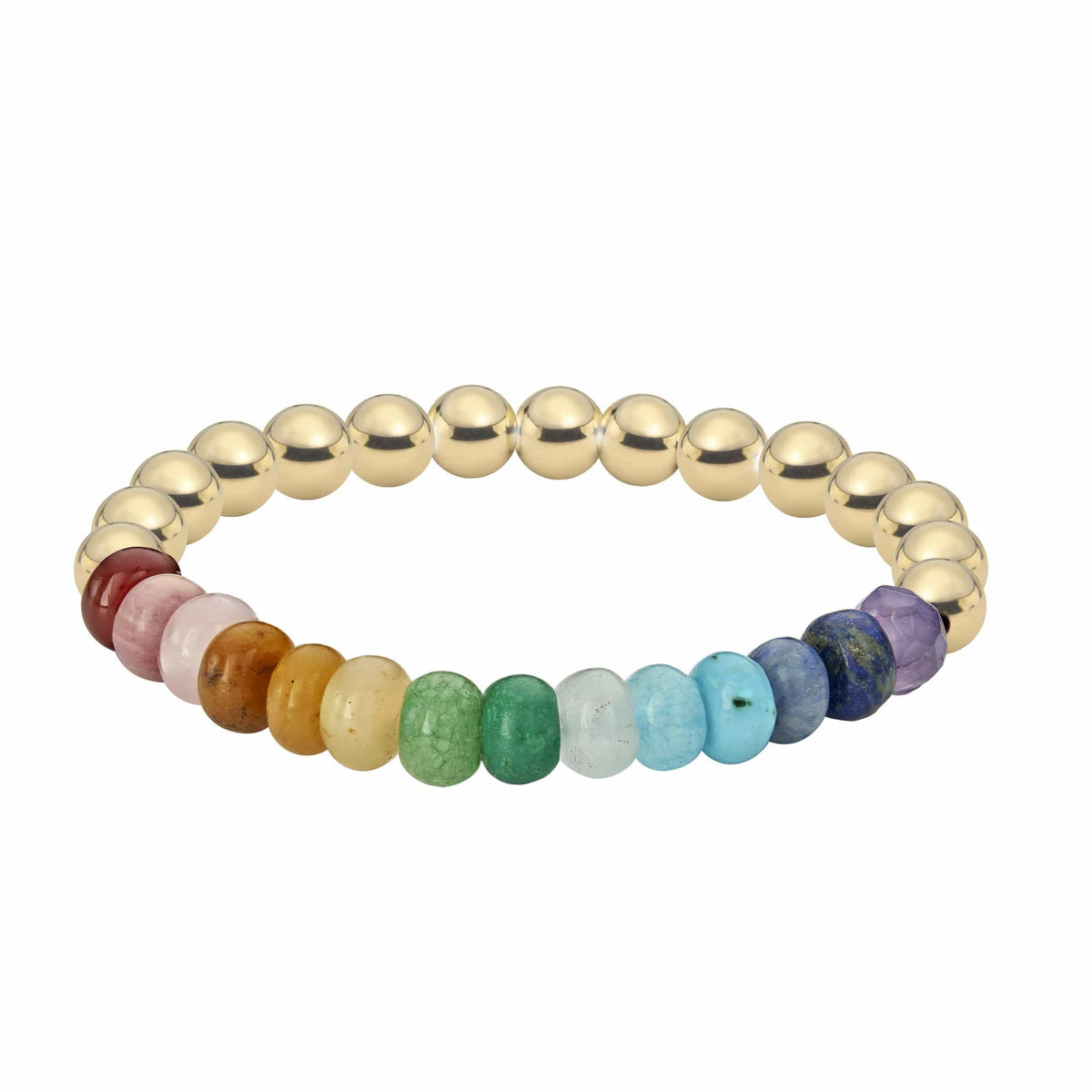 BEADazzled Rainbow Beaded Bracelet by Jaimie Nicole Jewelry
