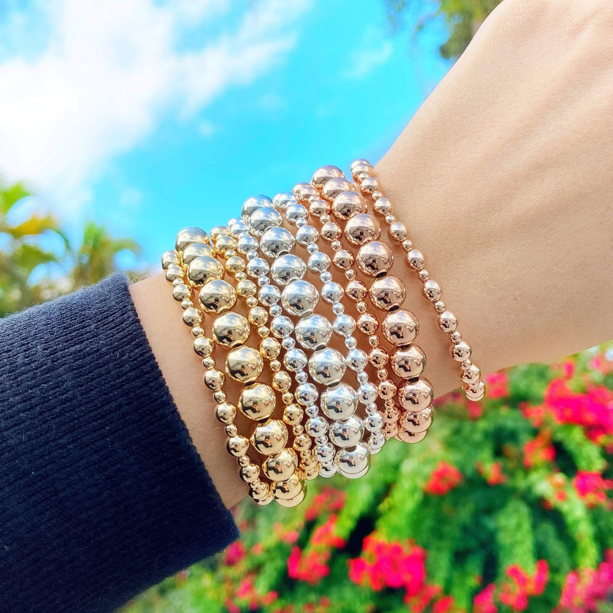 Baller | Gold Bracelets by Size by Jaimie Nicole Jewelry