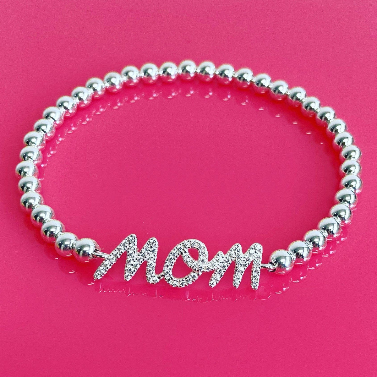 MOM | Script Charm Bracelet – Jaimie Nicole