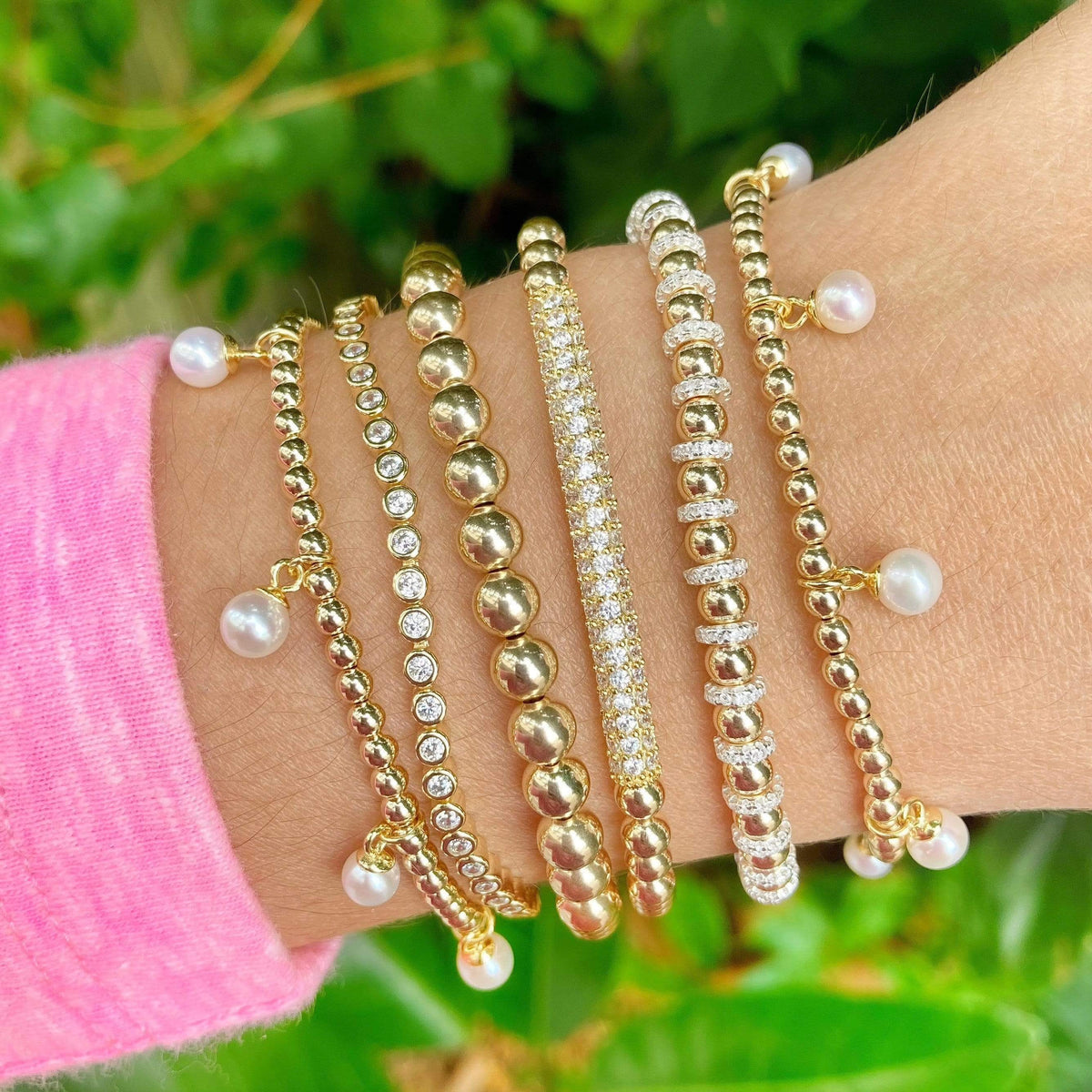 Extra Small Bling Baller | Bracelet by Jaimie Nicole Jewelry